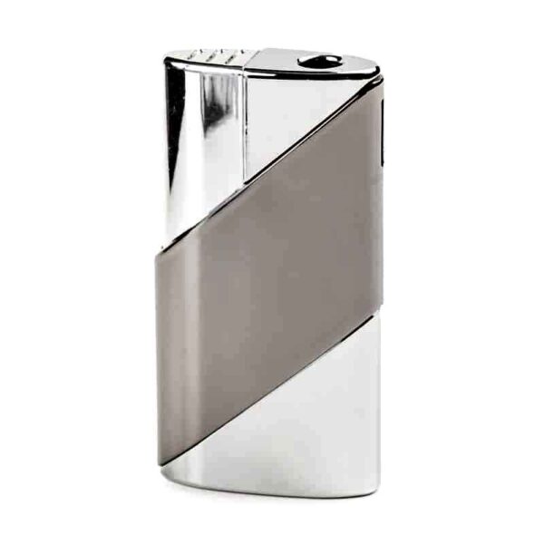 EUROJET - Chrome - Gunmetal Metallic Jet Flame Lighter (251016) LIGHTERS