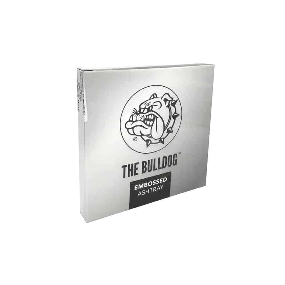 THE BULLDOG AMSTERDAM - Metal Embossed Gunmetal Ashtray