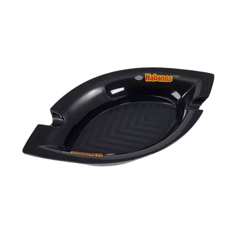 HABANOS - Leaf Melamine Ashtray for 2 Cigars (IB005)