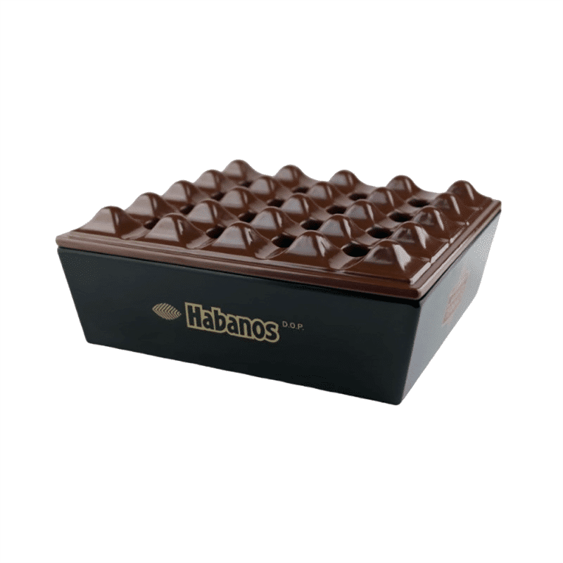 HABANOS - Terrace Melamine Ashtray For 4 Cigars (IB008)