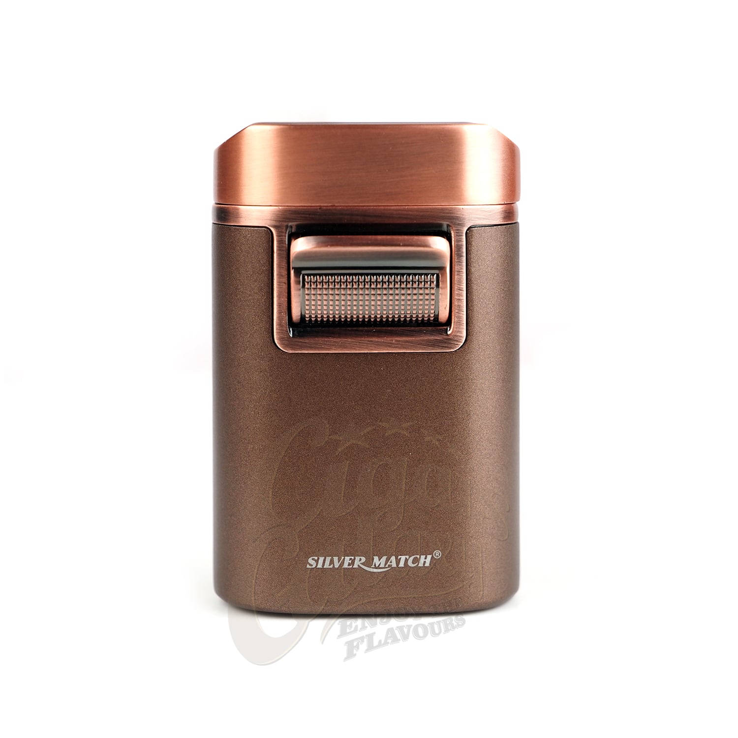 SILVER MATCH - Table Quad Jet Lighter with cigar holder (40674372)